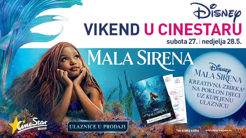 Tower Center Rijeka - DISNEY VIKEND U CINESTARU: MALA SIRENA